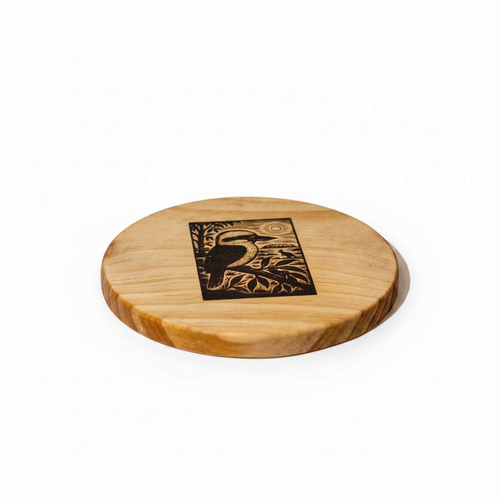 Round Board – Kookaburra Design – Stash&Timber